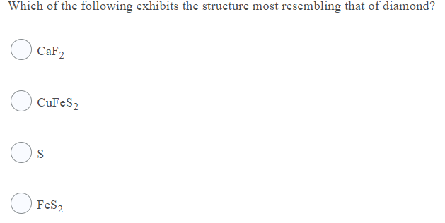 Solved Which of the following exhibits the structure most | Chegg.com