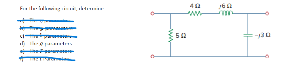 Solved For the following circuit, determine: a) Th | Chegg.com