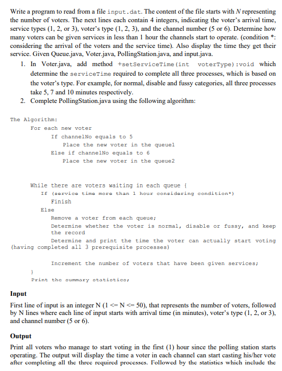 Solved Write Code In Java Object Oriented Programming The 9655