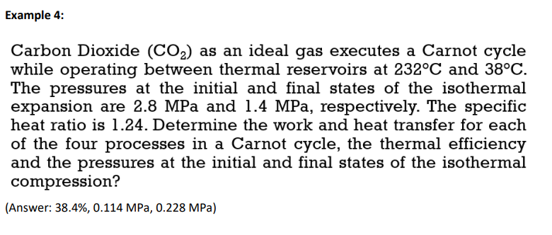 Solved Example 4:Carbon Dioxide | Chegg.com