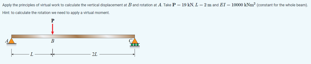 Solved Apply the principles of virtual work to calculate the | Chegg.com
