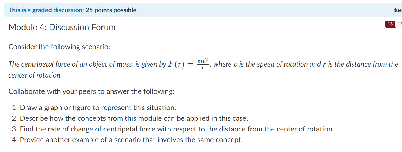 Solved This is a graded discussion: 25 points possible due | Chegg.com