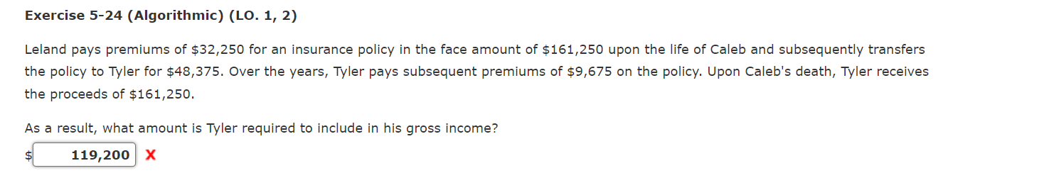 Solved Exercise 5-24 (Algorithmic) (LO. 1, 2) Leland pays | Chegg.com