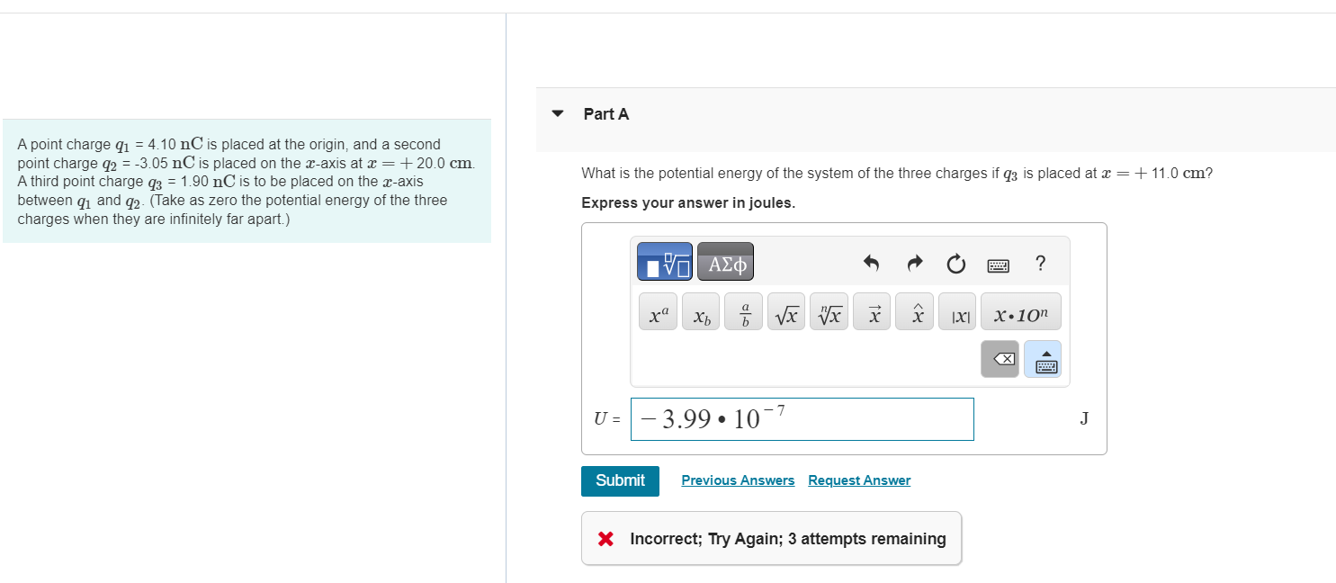 Solved A point charge q1=4.10nC is placed at the origin, and | Chegg.com
