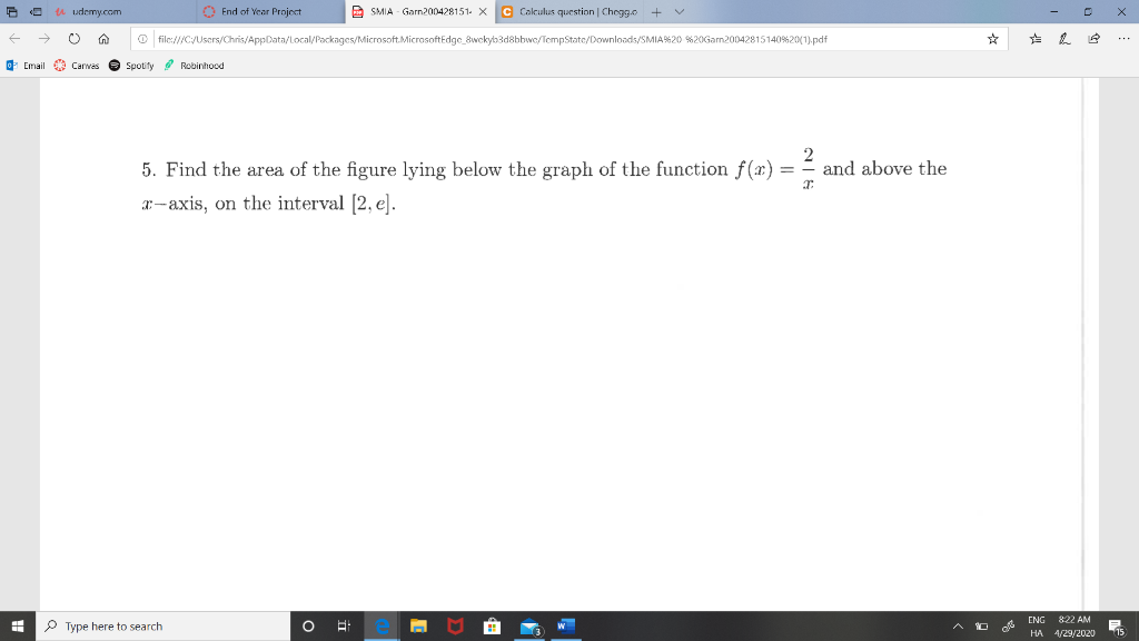 Solved → Email u udemy.com 0 Carwas End of Year Project D | Chegg.com