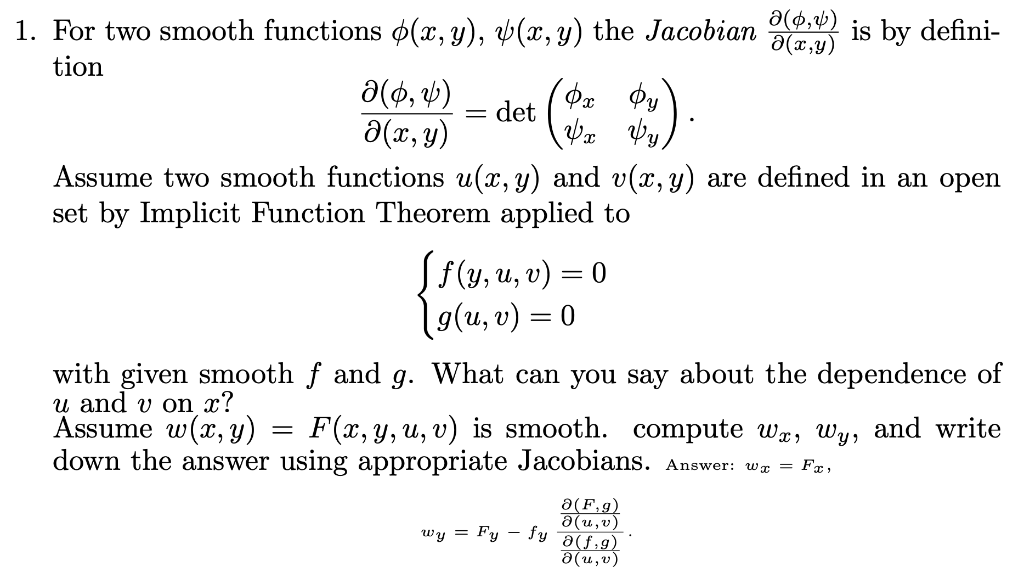 Solved a(0,4) 1. For two smooth functions p(x, y), 4(x, y) | Chegg.com
