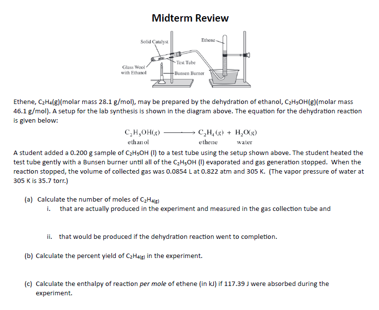 Solved H2O2(aq) + OCI aq) → H2O(l) + Chaq) + O2(E) A student | Chegg.com