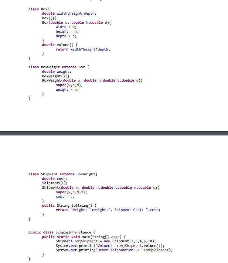 Solved Consider the following example, where the Box, | Chegg.com