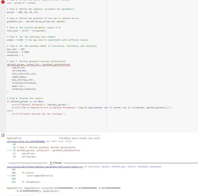 def gradient_optimization(sym_fn, vars, init_vals, | Chegg.com