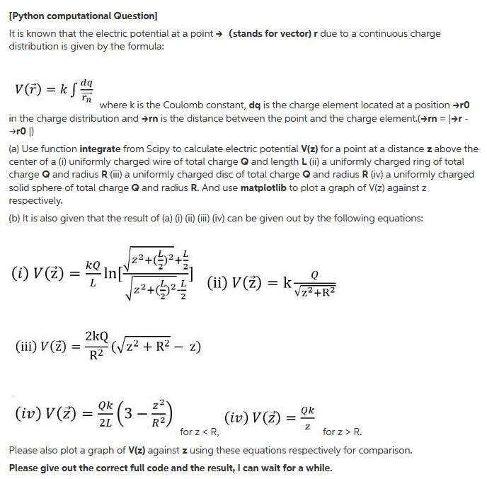 Solved THIS IS A COMPUTATIONAL QUESTION WHICH MEANS THAT | Chegg.com