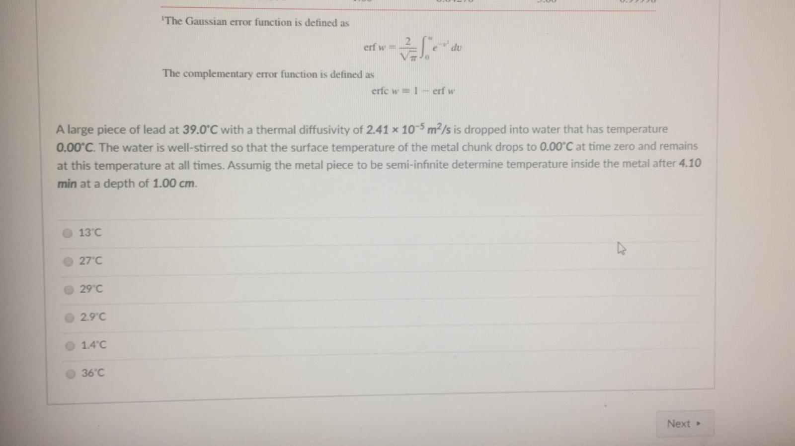 Solved The Gaussian error function is defined as erf w= Sed | Chegg.com