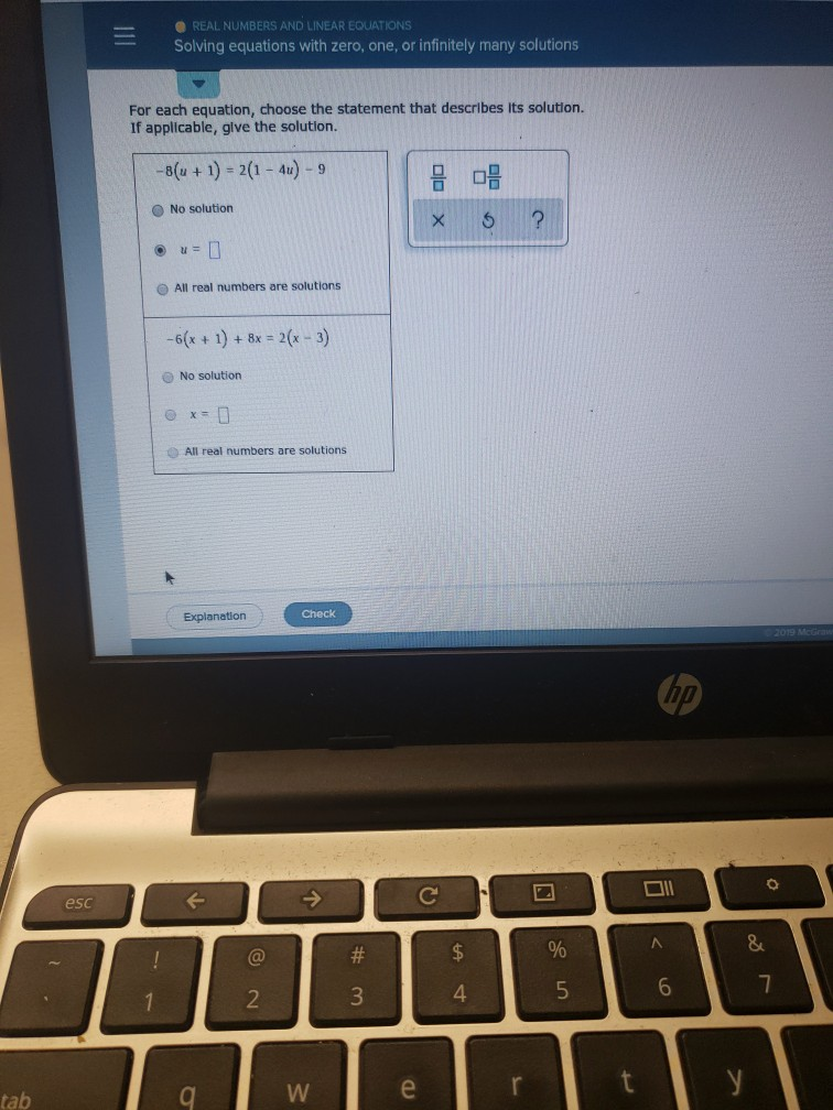 Solved REAL NUMBERS AND LINEAR EQUATIONS Solving equations | Chegg.com