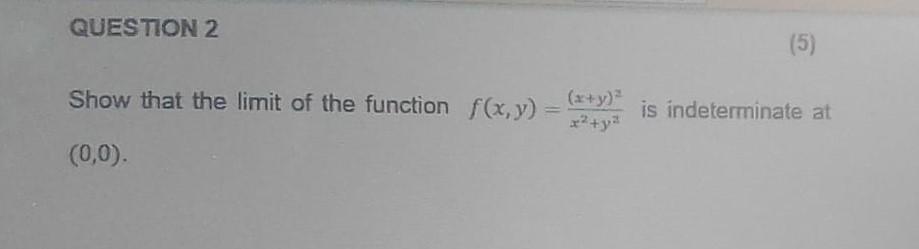 Solved Show that the limit of the function | Chegg.com