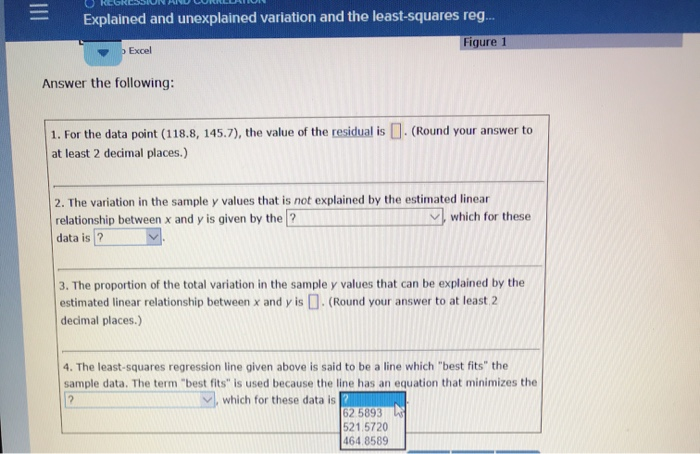 Solved 7 REGRESSION AND CORRELATION = Explained and | Chegg.com