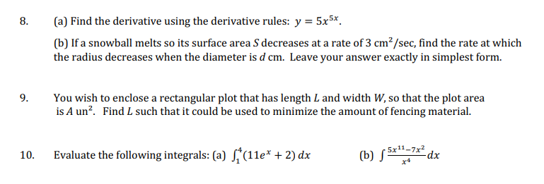 Solved 8. (a) Find the derivative using the derivative | Chegg.com