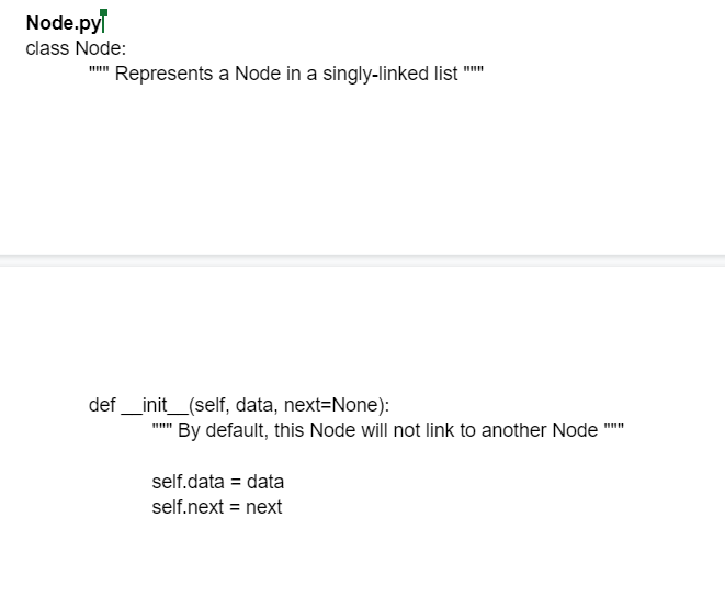 Solved Node.py| class Node: "m" Represents a Node in a | Chegg.com