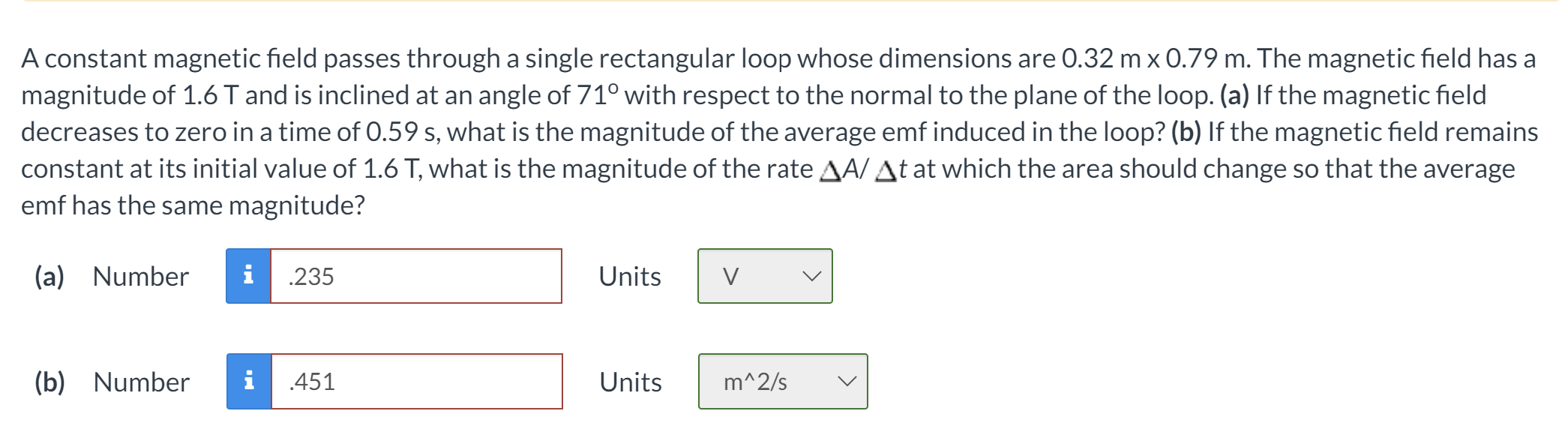 Solved A constant magnetic field passes through a single | Chegg.com