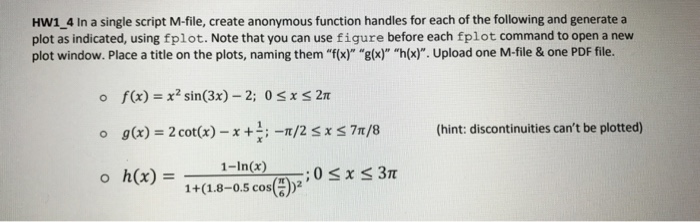 Solved In a single script M-file, create anonymous function | Chegg.com