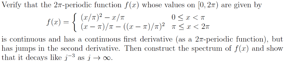 Solved Verify that the 27-periodic function f(x) whose | Chegg.com