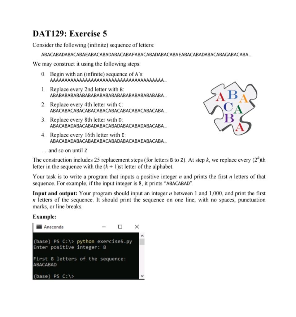 Solved Dat129 Exercise 4 Your Task Is To Write A Program 5440