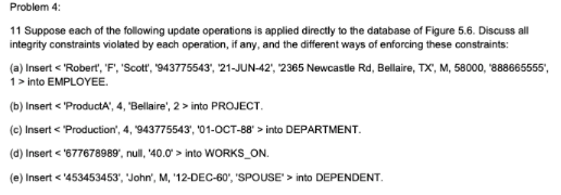 Solved Problem 4: 11 Suppose each of the following update | Chegg.com