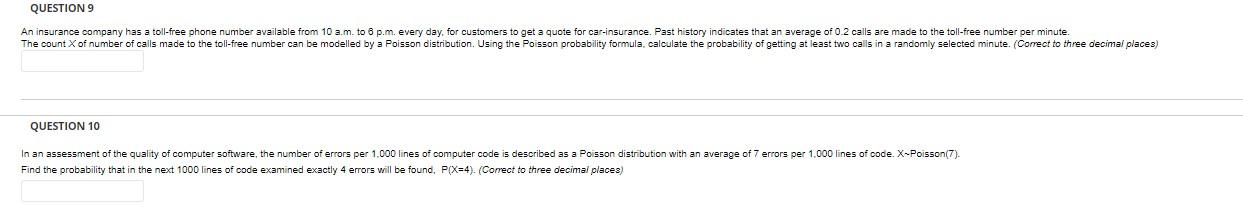 Solved QUESTION 10 Find the probability that in the next | Chegg.com