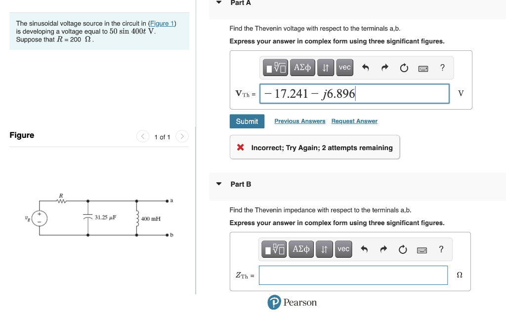 Solved The sinusoidal voltage source in the circuit in | Chegg.com