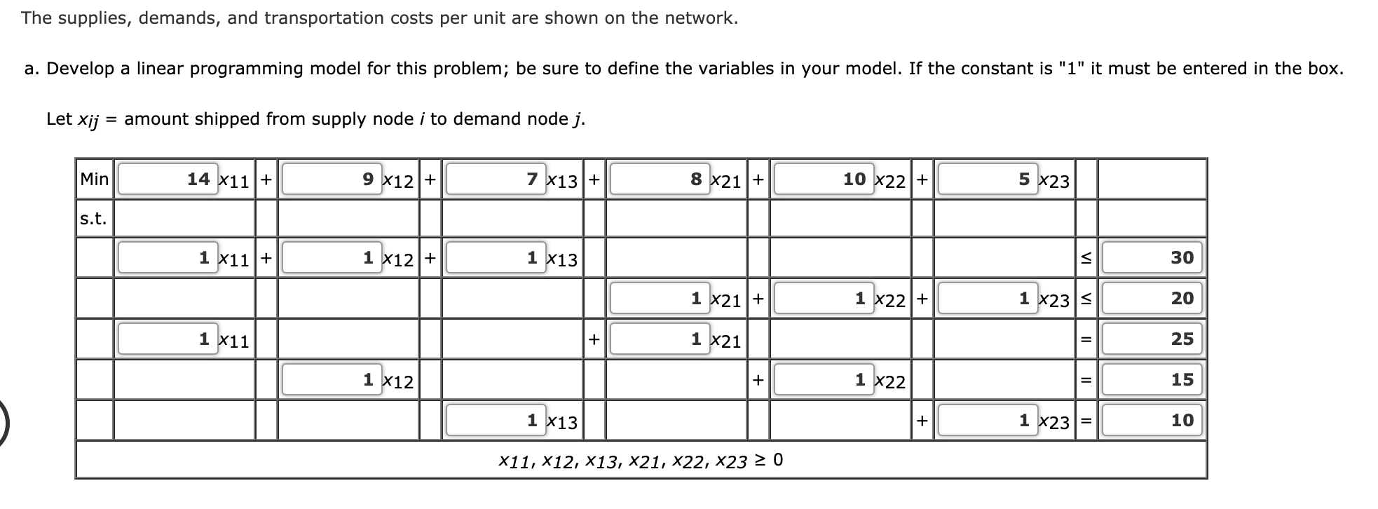 Solved Problem 6-02 Consider the following network | Chegg.com