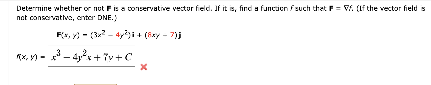Solved Determine whether or ﻿not F is ﻿a conservative vector | Chegg.com