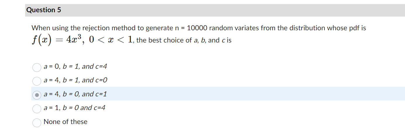 Solved When Using The Rejection Method To Generate N10000 2809