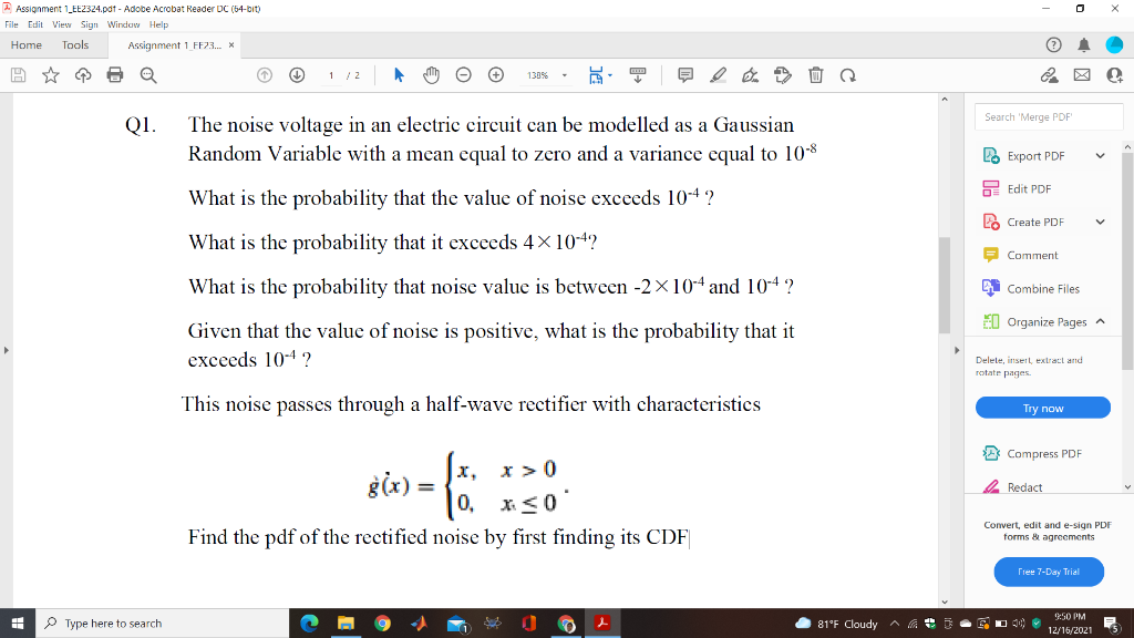 Solved Assignment 1_EE2324.pdf - Adobe Acrobat Reader DC | Chegg.com