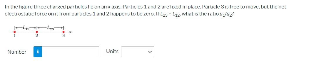 Solved In the figure three charged particles lie on an x | Chegg.com