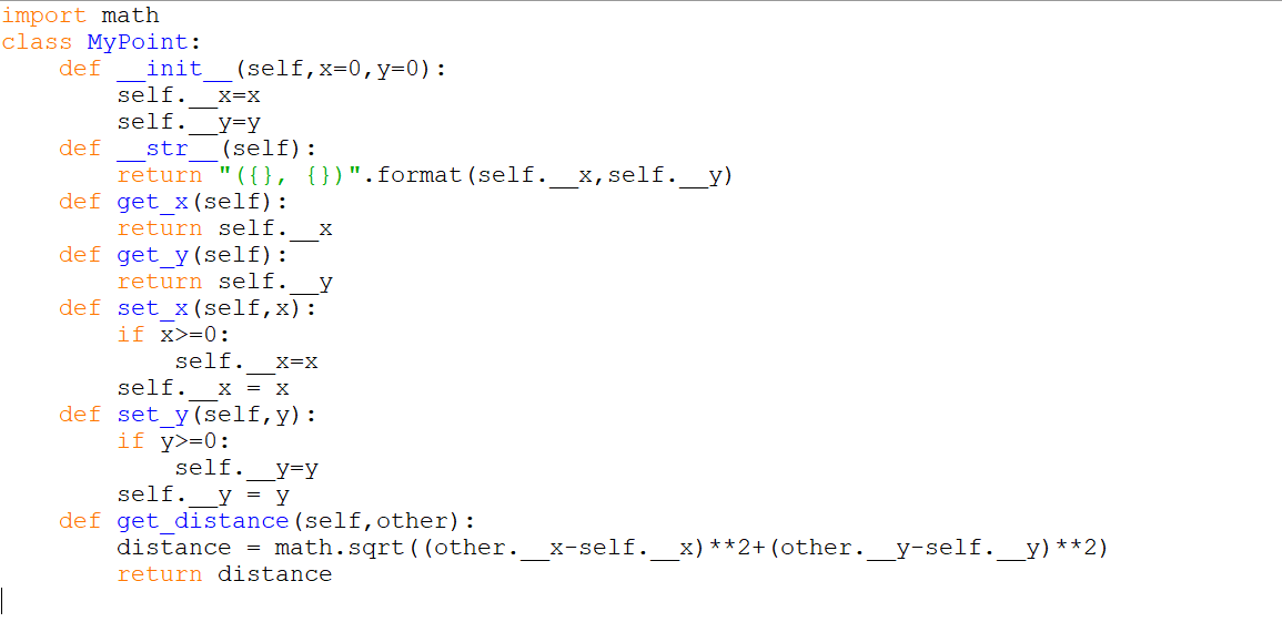 Solved Python Define a class named MyMultiLine class by | Chegg.com