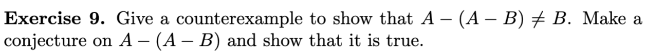 Solved Exercise 9. ﻿Give a counterexample to show that | Chegg.com