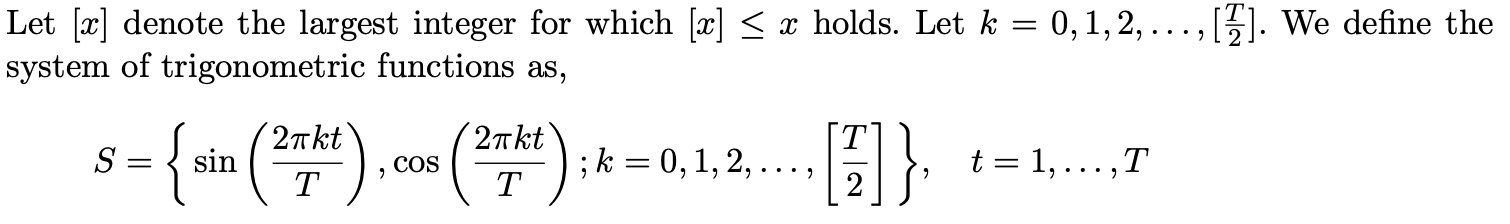 Solved Let [x] denote the largest integer for which [x] 5 x | Chegg.com