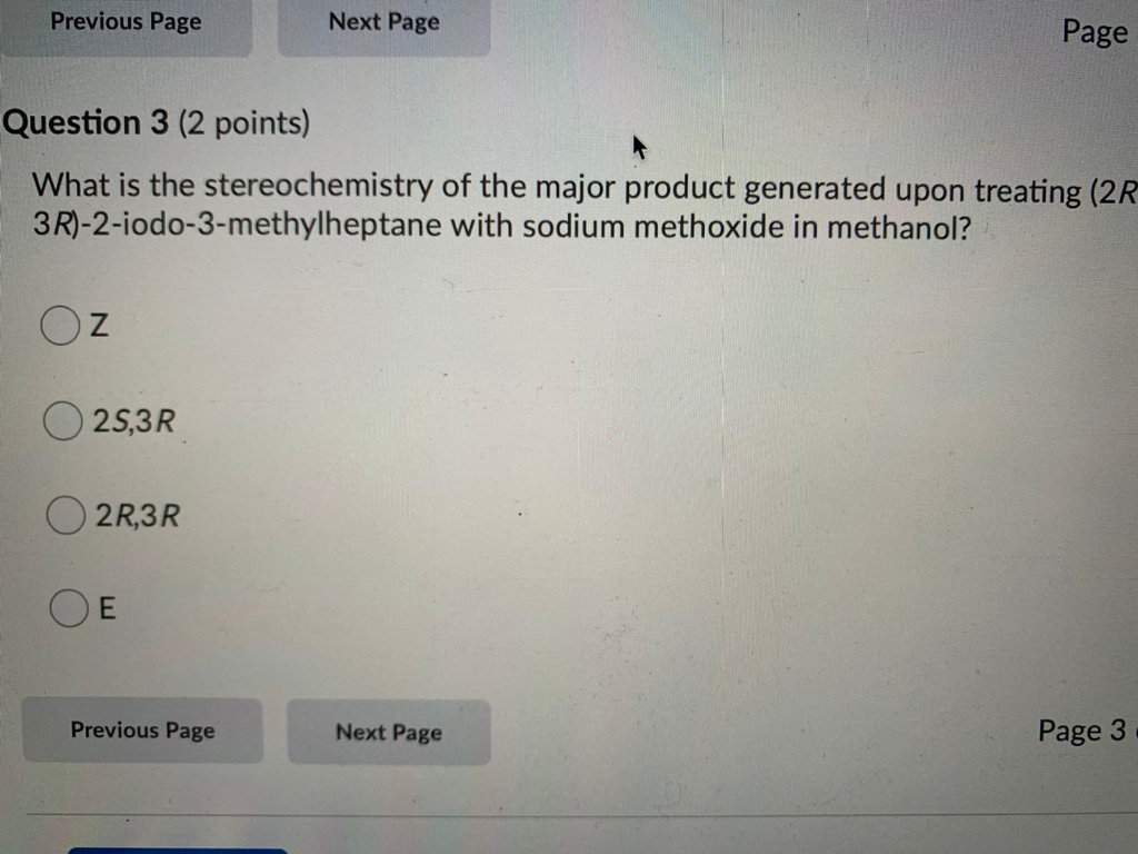 Solved Previous Page Next Page Page Question 3 (2 points) | Chegg.com