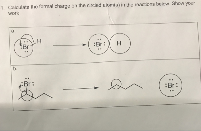 Solved Calculate the formal charge on the circled atom(s) in | Chegg.com