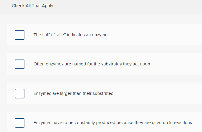 Solved Which of the following are true? Check All That | Chegg.com