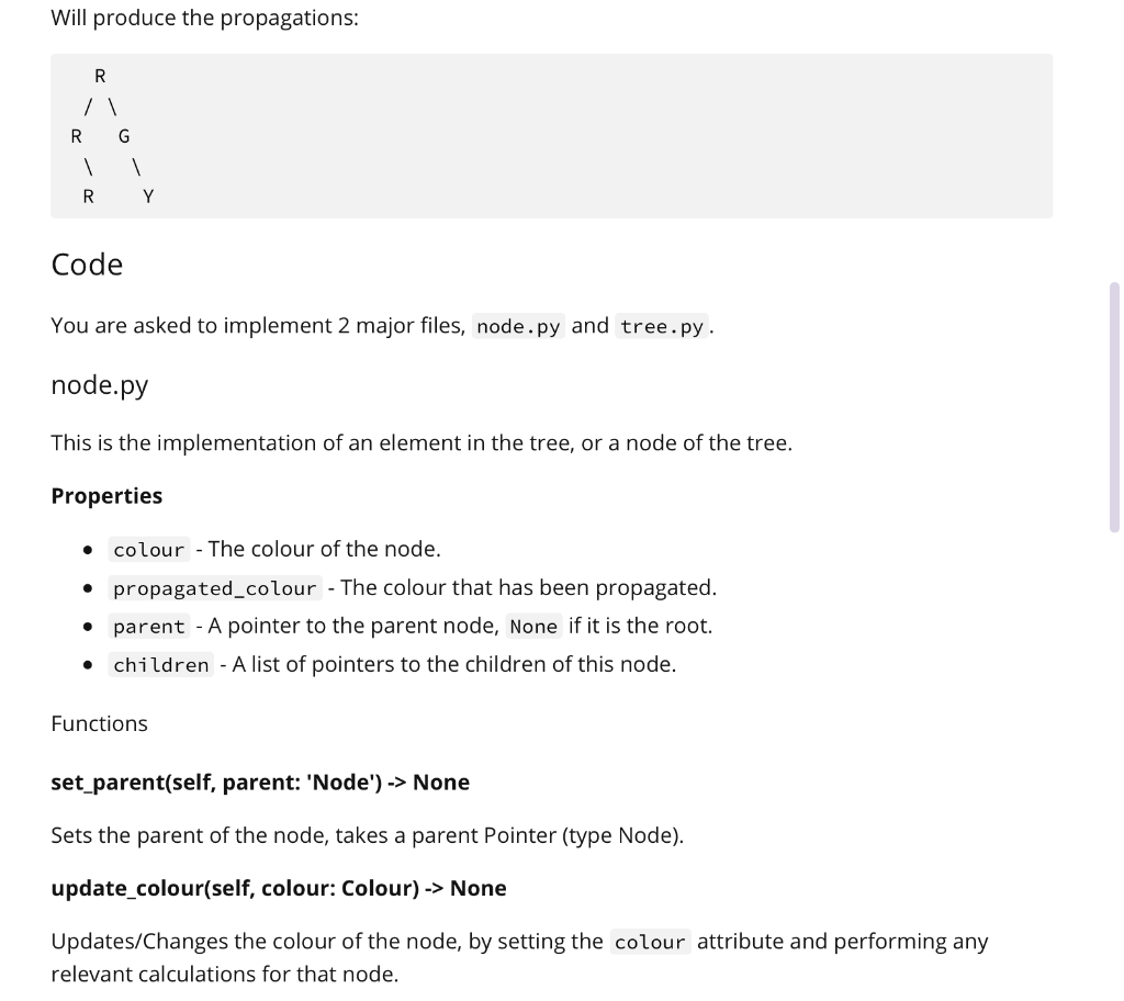 Informally, our implementation should support the | Chegg.com