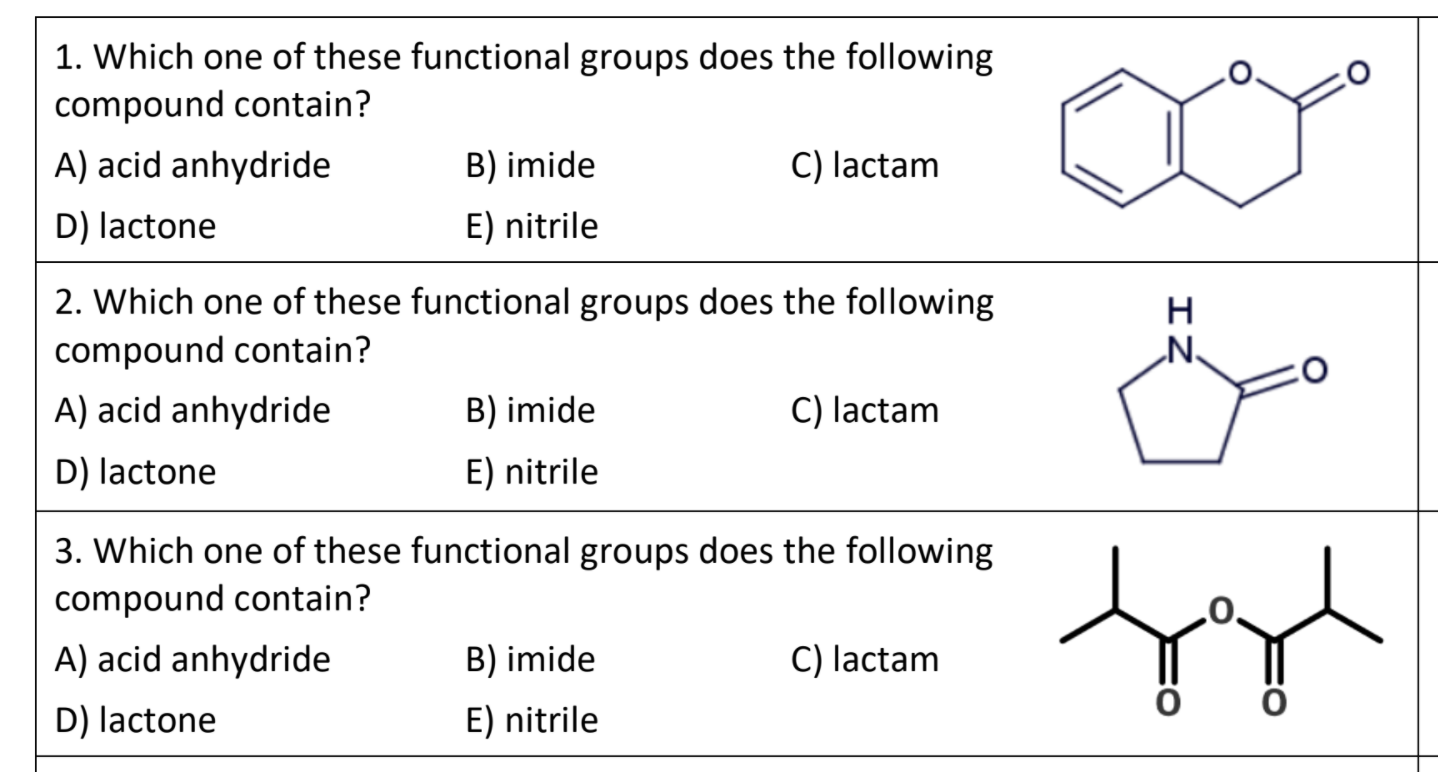 Nitrile Functional Group