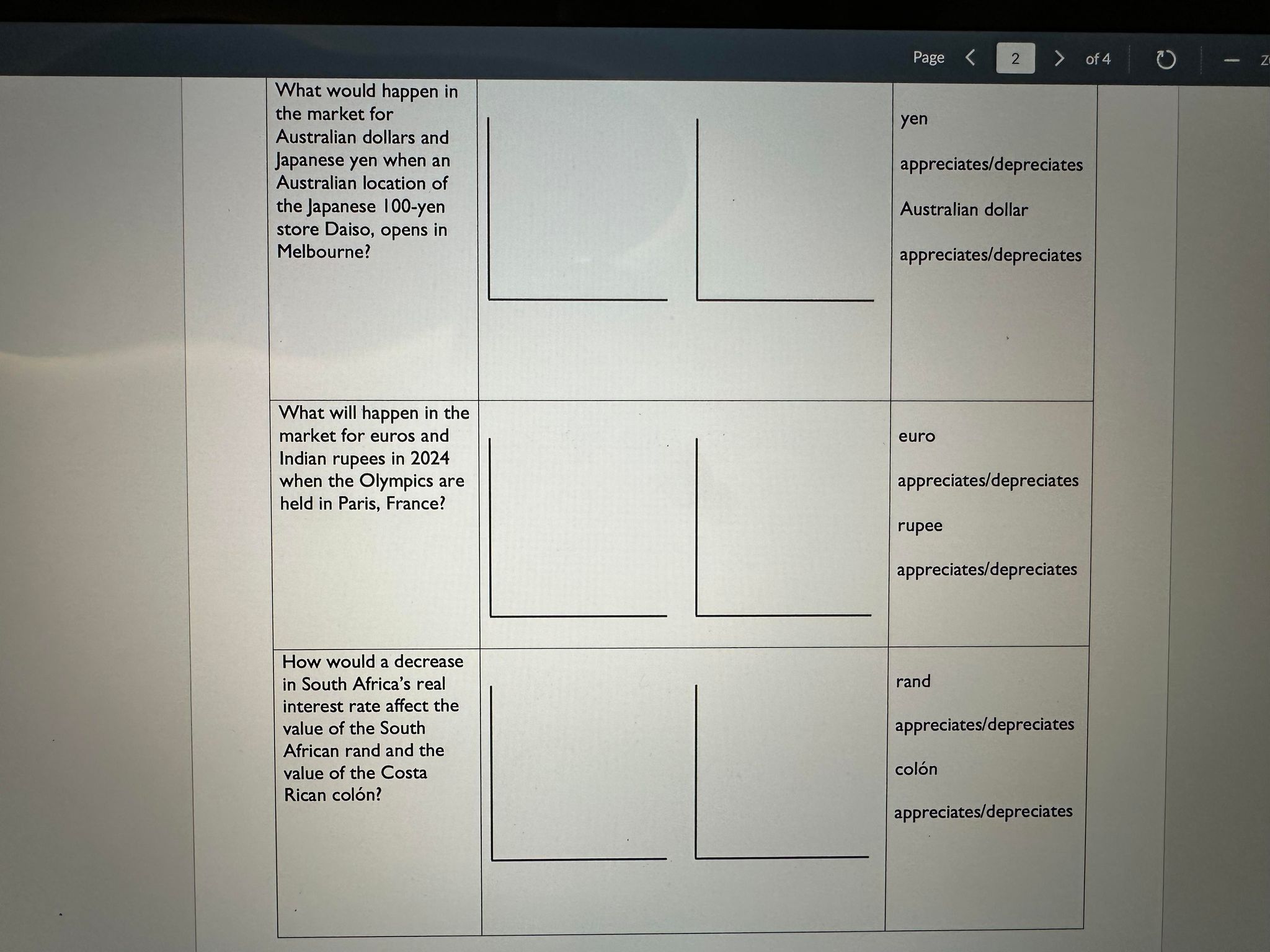 Solved For each of the following scenarios:1. Correctly | Chegg.com