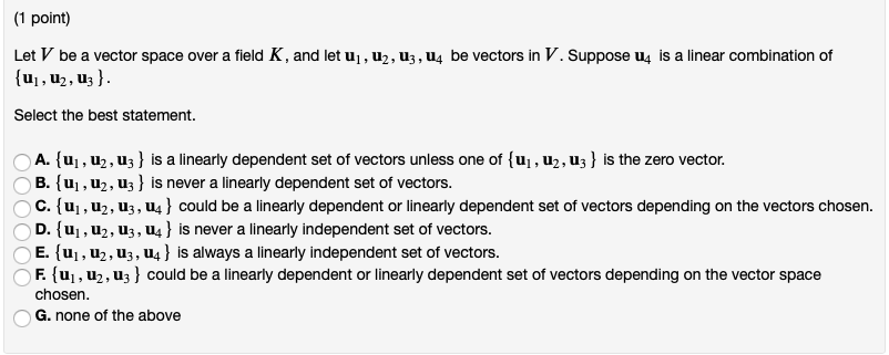 Solved Linear Algebra. Answers must be correct. Or else it | Chegg.com