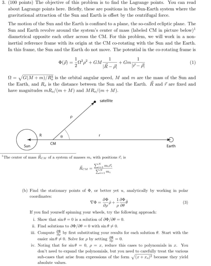 Solved 3. (100 points) The objective of this problem is to | Chegg.com