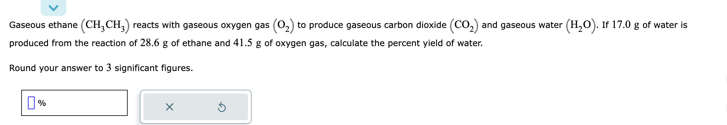 Solved Gaseous ethane (CH3CH3) reacts with gaseous oxygen | Chegg.com