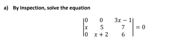 Solved a) By Inspection, solve the equation 10 0 x 5 10 x + | Chegg.com