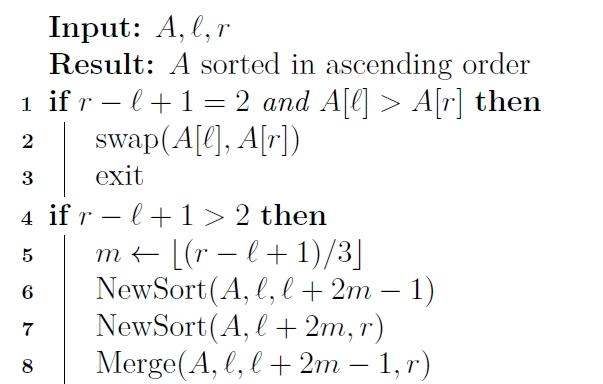 Solved [Recurrence Relations] We are given a sorting | Chegg.com