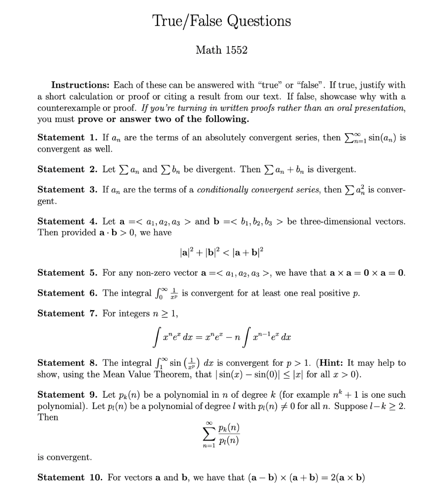 Solved Instructions: Each of these can be answered with | Chegg.com