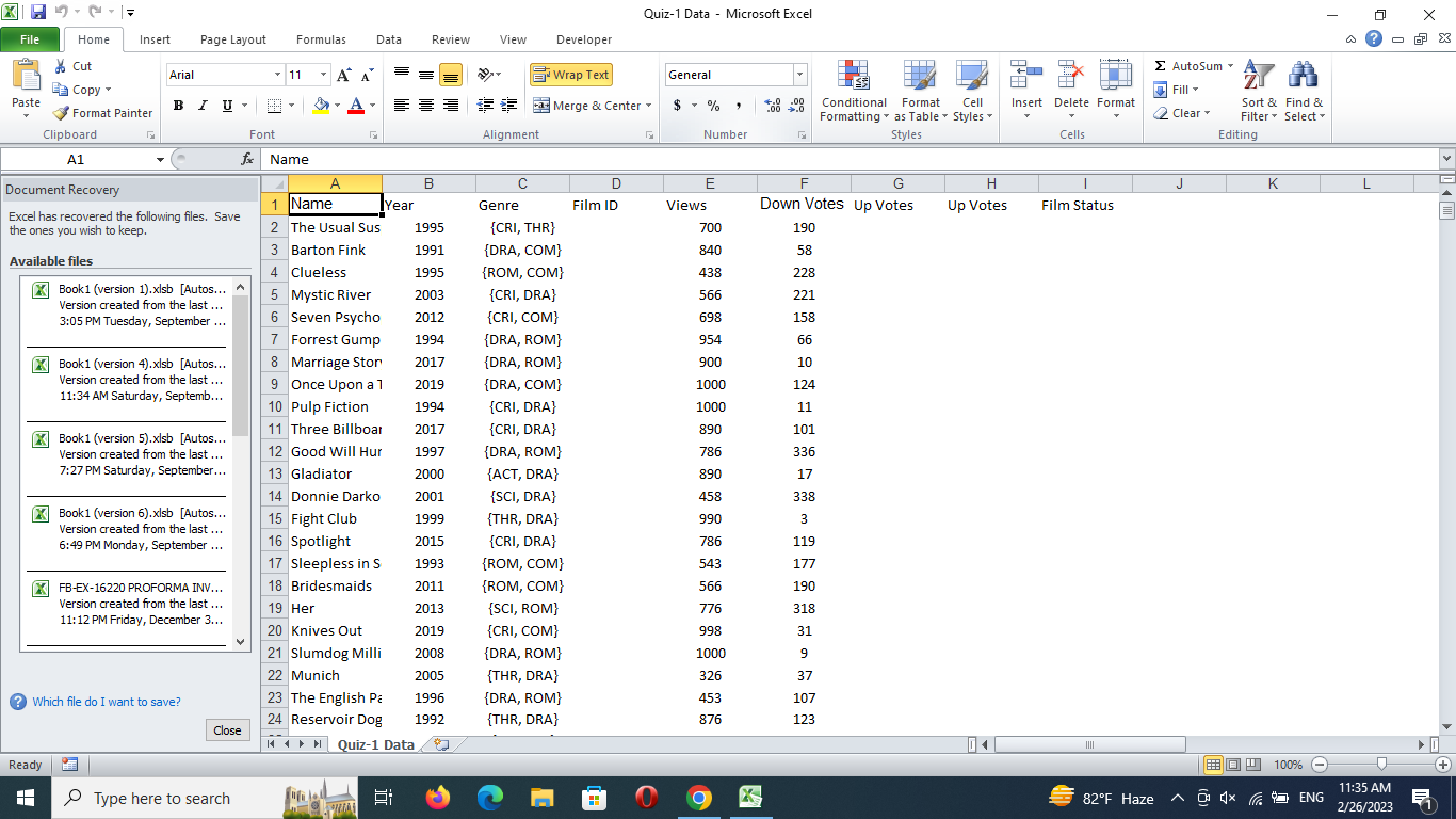 Solved PLS SOLVE IT IN EXCEL PLS Task 1: (3 marks) Give a | Chegg.com