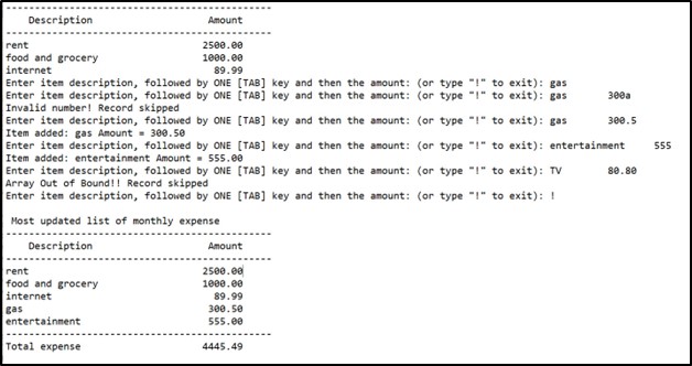 Solved Design and implement a Java application that records | Chegg.com