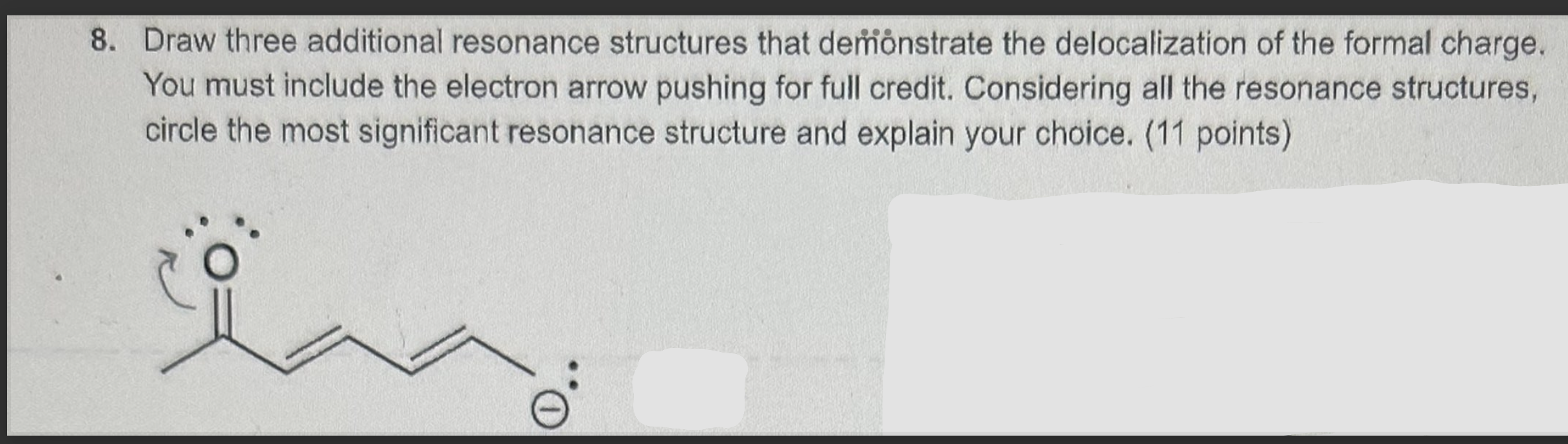 Solved Draw three additional resonance structures that | Chegg.com